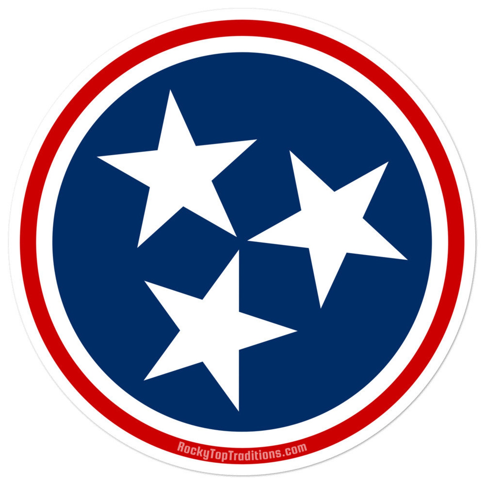 Tennessee Tristar Stickers, Tri-star Decal, Tristar Car Sticker ...