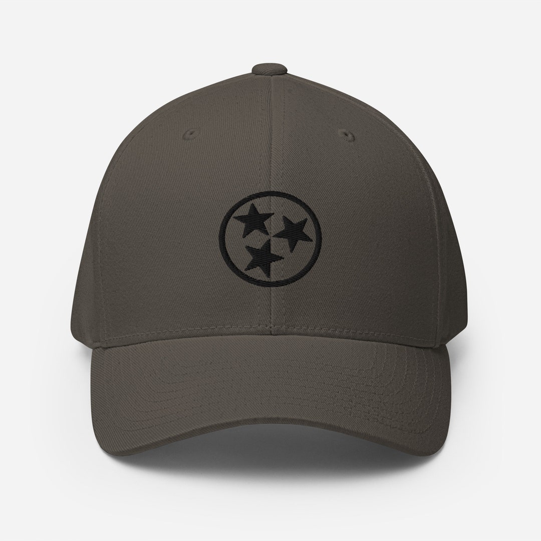 Tennessee Tristar Flexfit Hat - 3D Puff Logo Tri-star Logo Cap - Etsy
