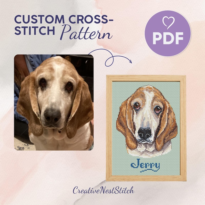 Cross Stitch Small Dog - Etsy