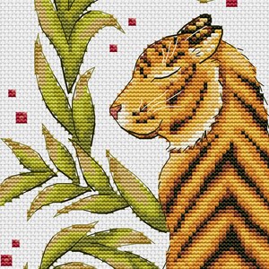 Tiger Cross Stitch Instant Download PDF File. - Etsy
