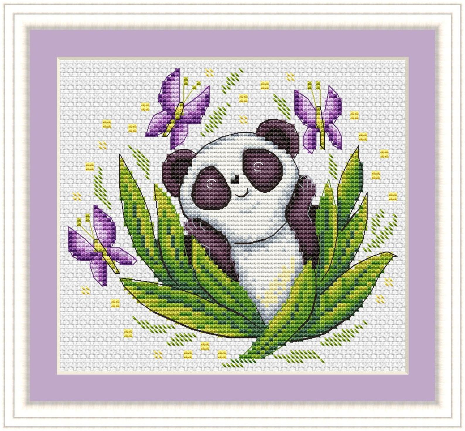 Panda Cross Stitch Pattern PDF. Bear Cross Stitch Pattern. - Etsy