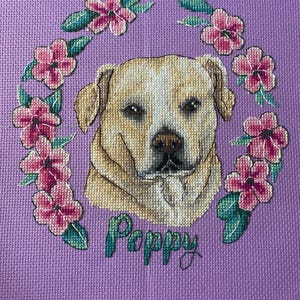 Personalized Dog Cross Stitch PDF Pattern, Custom Pet Portrait ...
