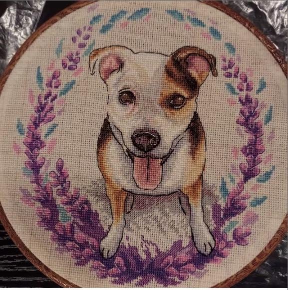 Dog Portrait Cross Stitch Pattern, Custom Pet Embroidery Design, PDF X ...