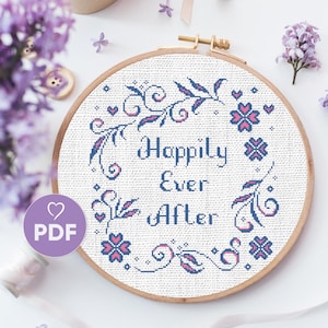 Personalized Wedding Cross Stitch Pattern, Wedding Keepsake Embroidery ...
