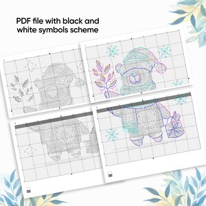 Lilac Tree Shrub Cross Stitch Bookmark Pattern, Floral Embroidery PDF ...