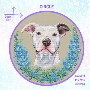Dog Portrait Cross Stitch Pattern, Custom Pet Embroidery Design, PDF X ...