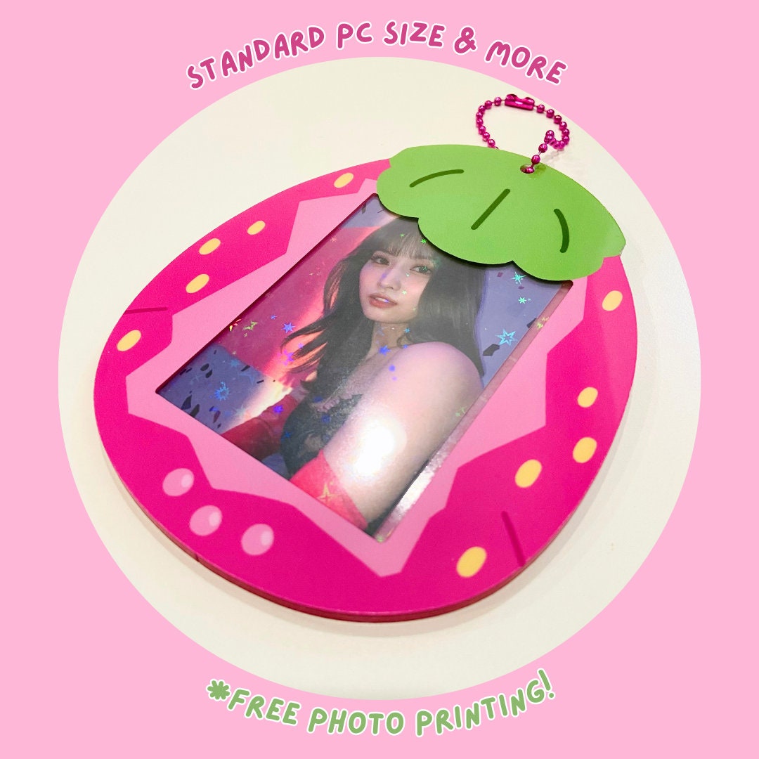 Strawberry Tama Photocard Holder Keychain Kpop (*FITS STANDARD ...