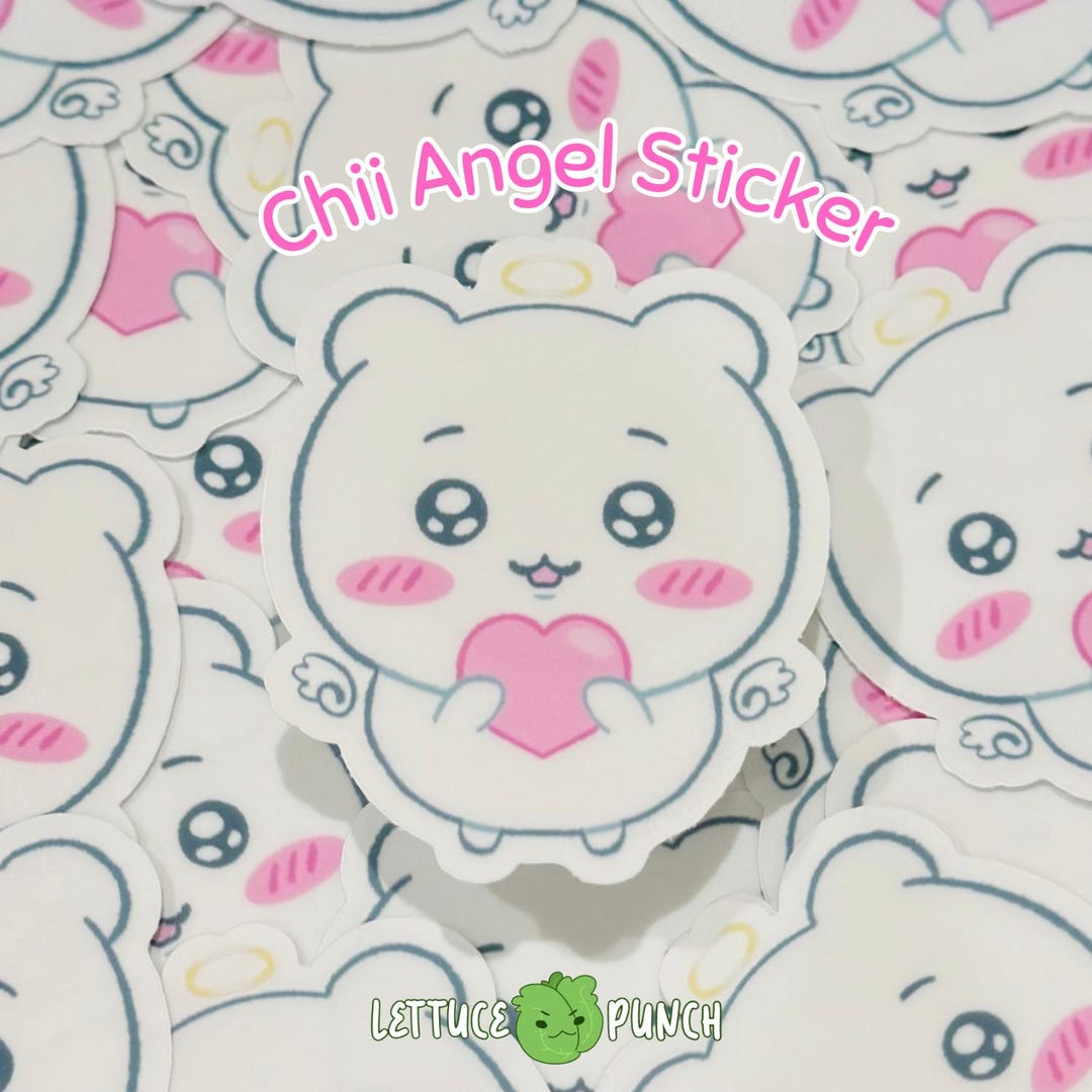Chii Angel Clear Finish Vinyl Sticker Weatherproof - Etsy