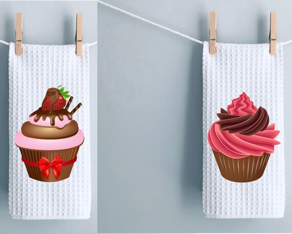 Pastries Sweets Baked Food Towels Set of 2 - Etsy