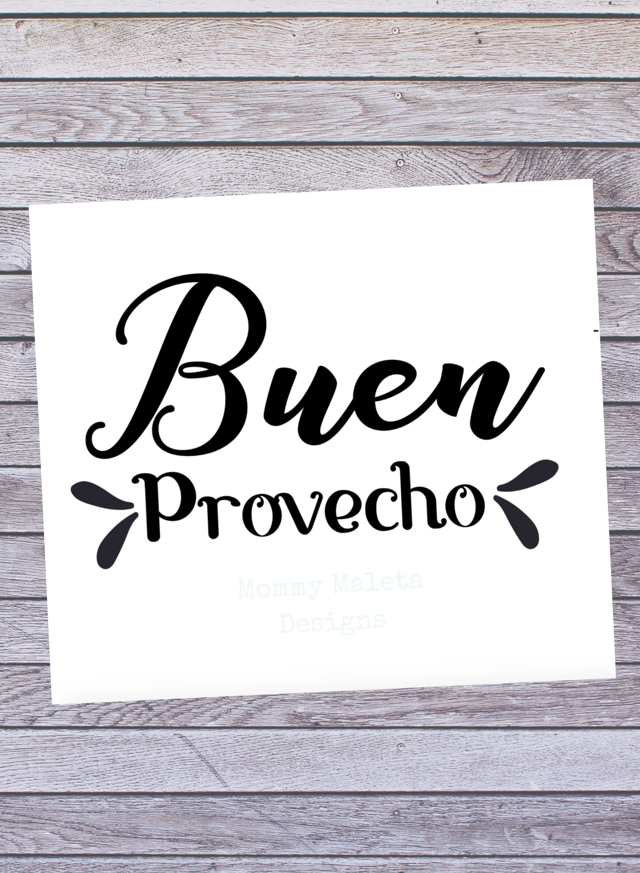 Buen Provecho Spanish Printable Spanish Decor Spanish - Etsy México