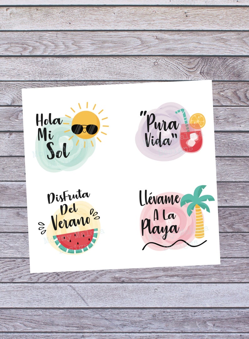 Spanish Beach Signs Collection, Spanish Printables, Perfect for Your ...