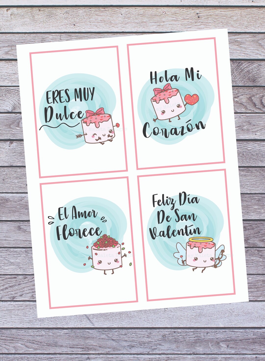 Bilingual Valentine Bundle, Spanish Valentines, Spanish Valentine Card ...