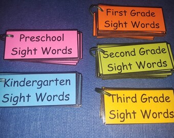 Sight Words for Kindergarten - Etsy