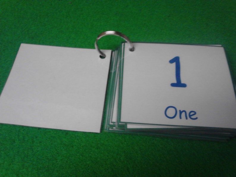 Numbers Flash Cards LAMINATED Numbers 1-30 Preschool | Etsy