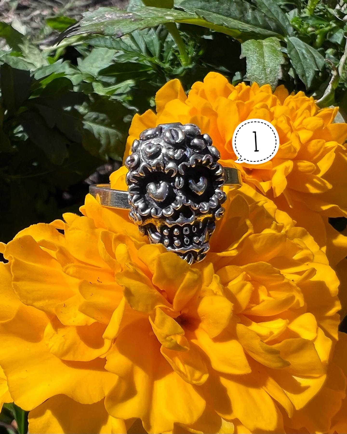 Catrina Rings, Mexican Sugar Skull Ring, Silver Rig Catrina - Etsy