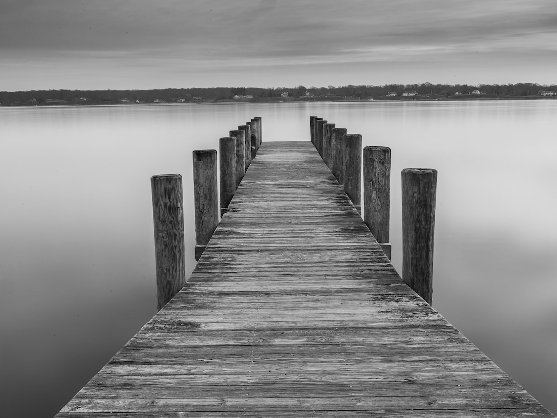 Dock Black and White Photography, Dock Photograph, Nursery Art ...