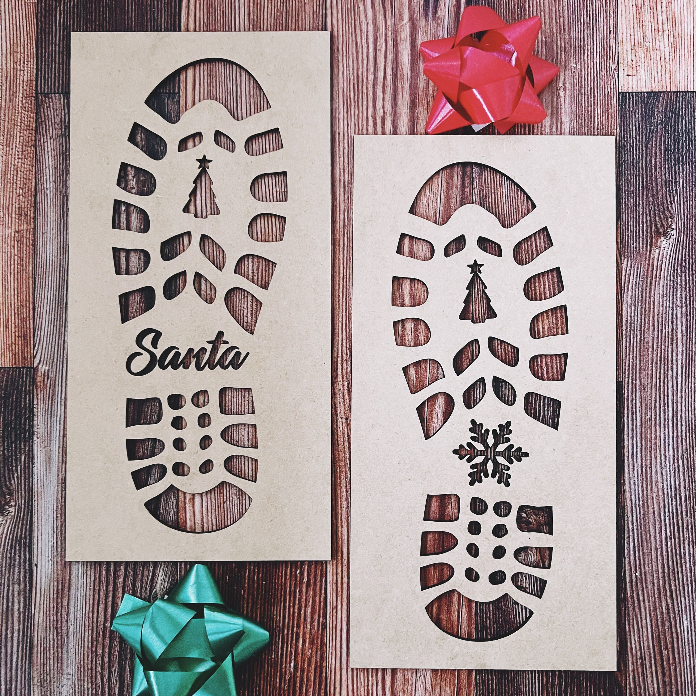 PSS SANTA Footprints Boot Print STENCIL Elf Prints elf - Etsy