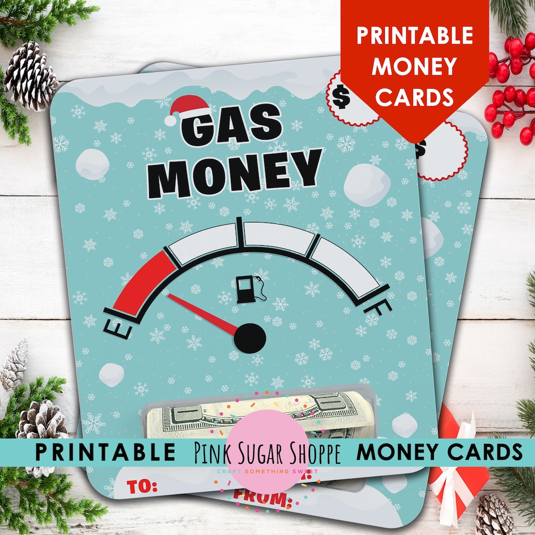 CHRISTMAS MONEY CARDS - Gas Money - Money Card Holder - Gift Card ...