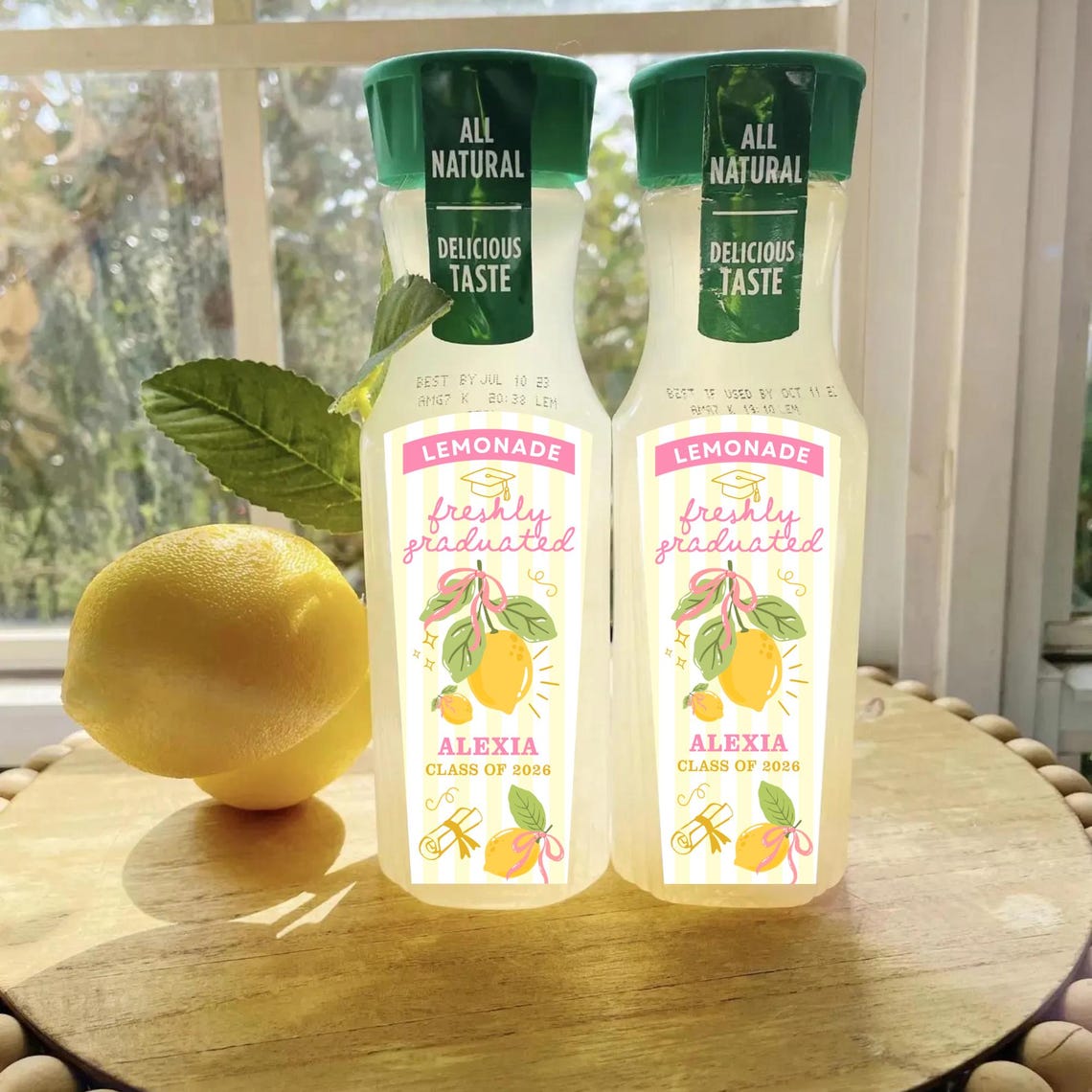 Freshly Graduated Lemonade Labels - Lemon Graduation - Class of 2026 ...
