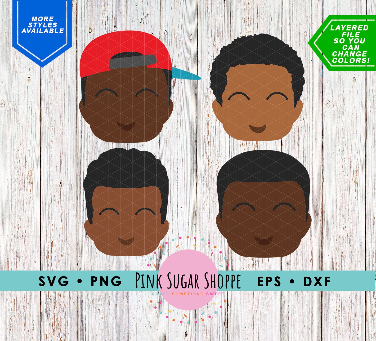 Little Brown Boy SVG Bundle Peekaboo Boy SVG African | Etsy