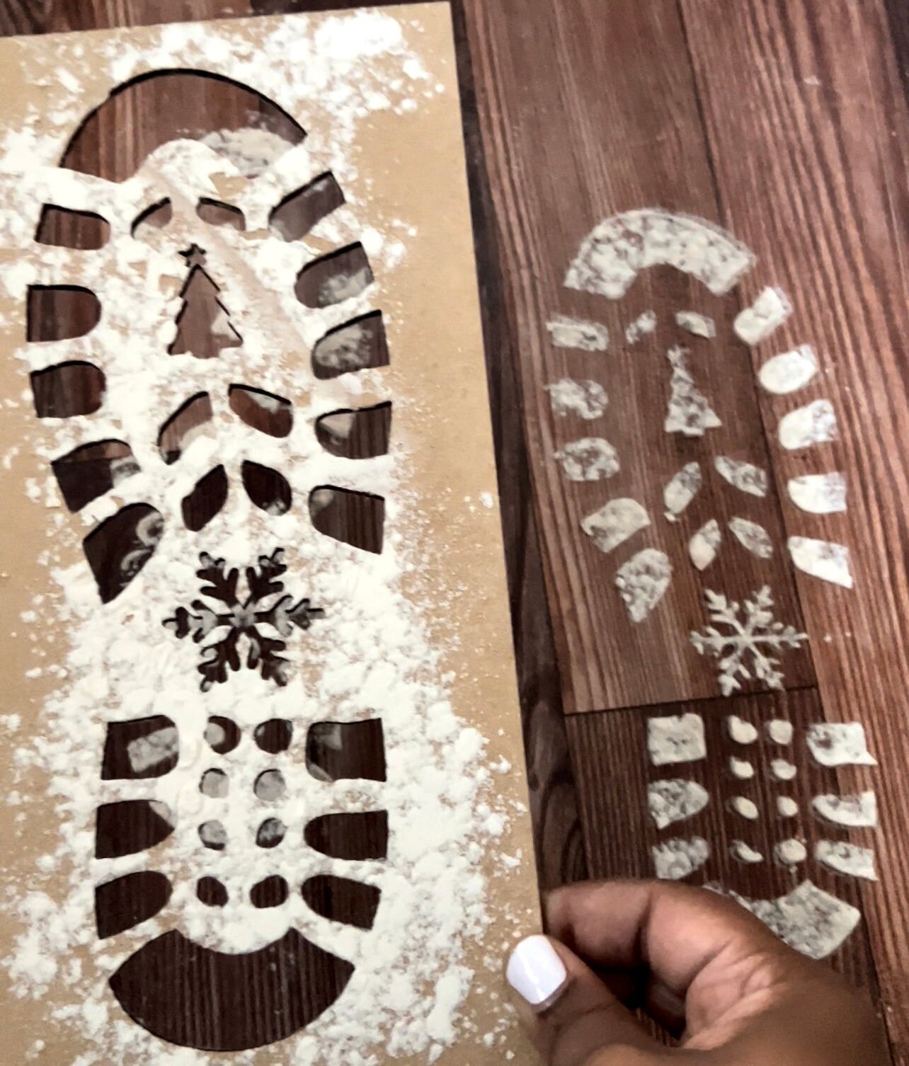PSS SANTA Footprints Boot Print STENCIL Elf Prints elf - Etsy
