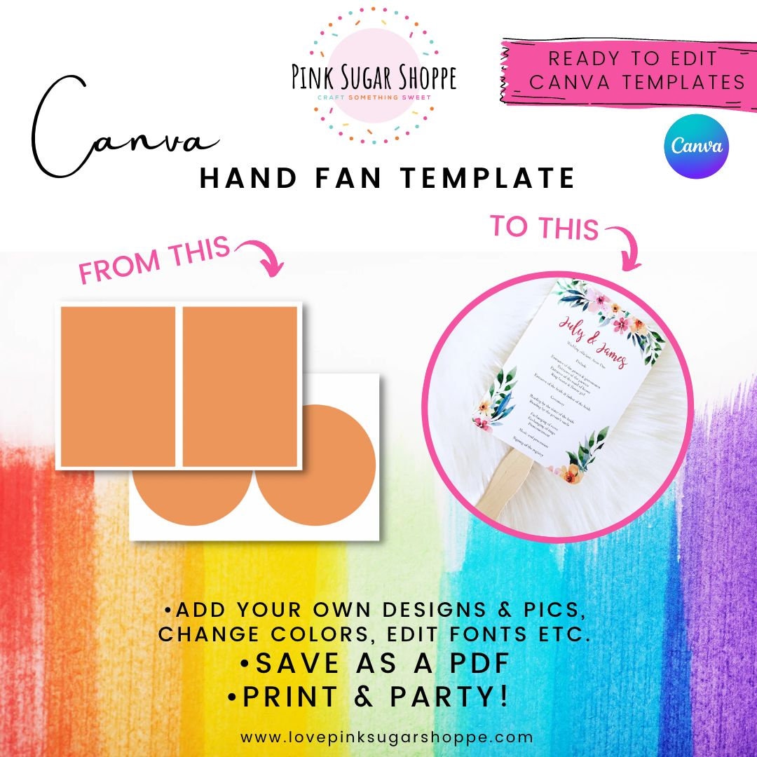 Hand Fan Template