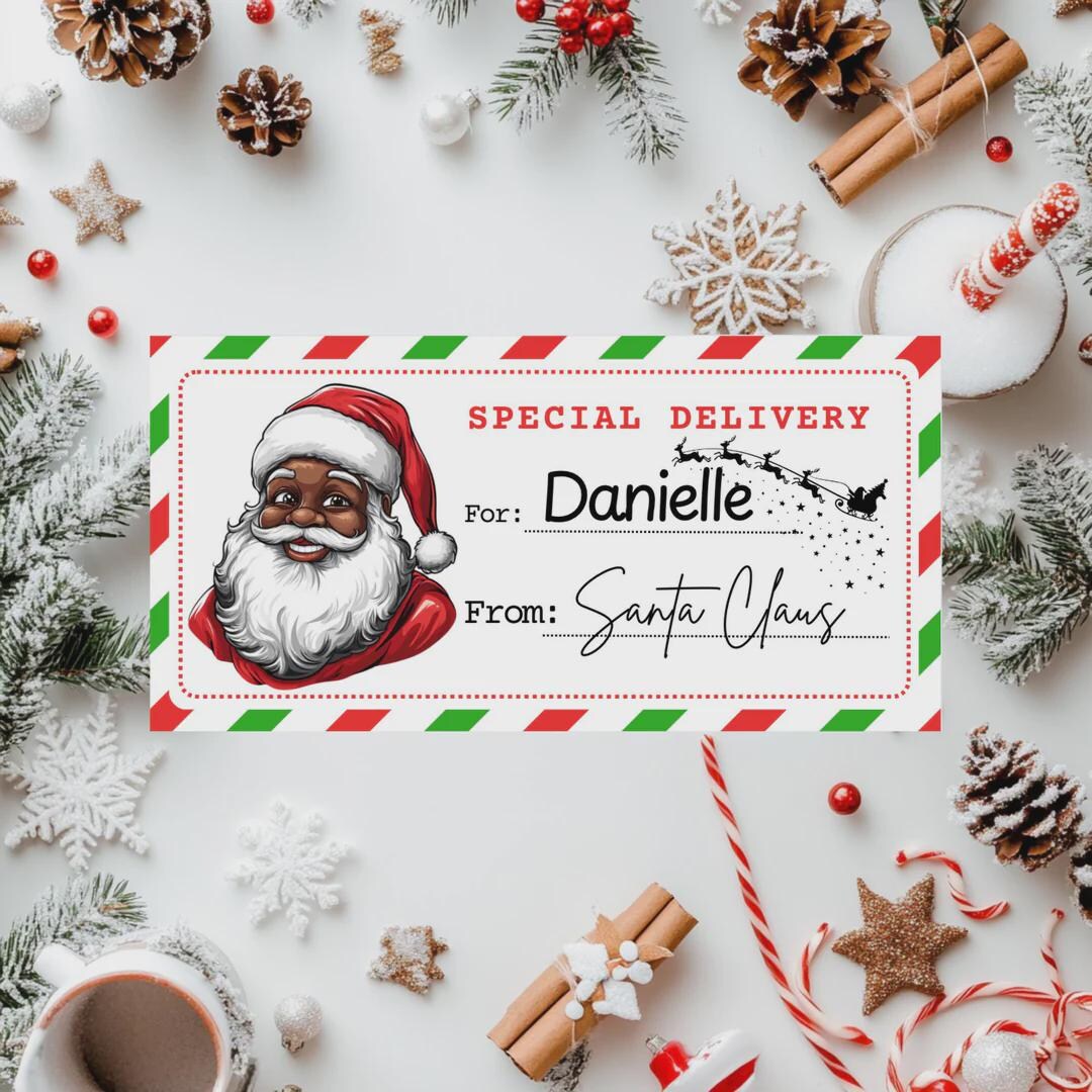 From Santa Stickers - Personalized Christmas Stickers - Kids Labels ...