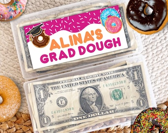 Birthday Dough Money Holder Box - Donut Theme Cash Gift - Money Card ...