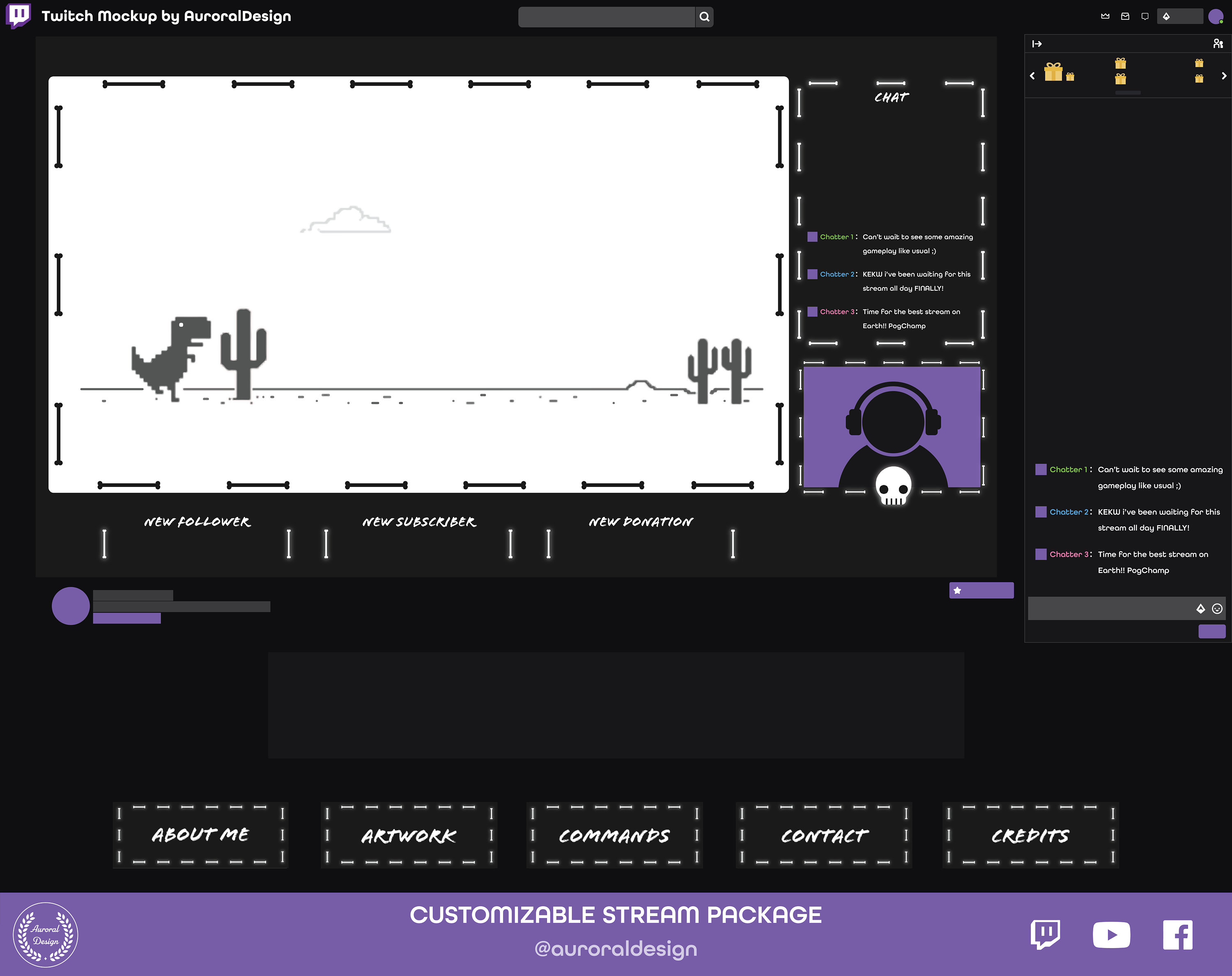 ANIMATED Skull & Bones Overlay Package - Etsy