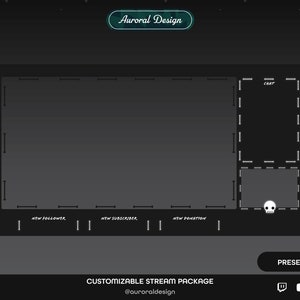 ANIMATED Skull & Bones Overlay Package - Skull/skeleton/bones/halloween ...