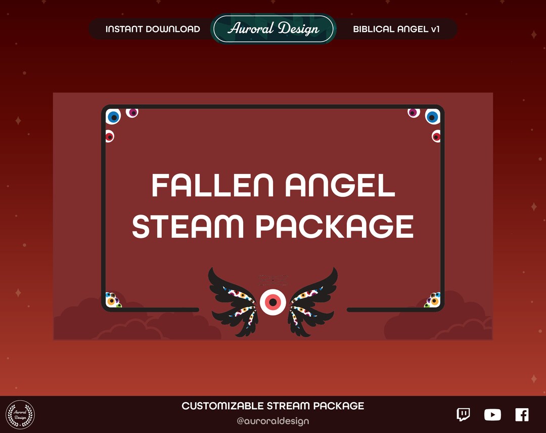Fallen Angel Overlay Package - Accurate/angel/cute/creepy/spooky ...
