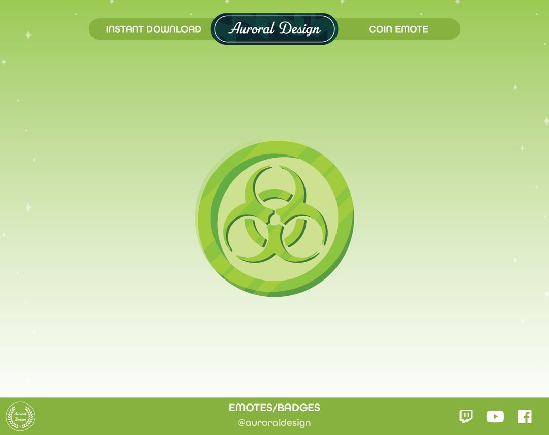 Biohazard Coin Emote - Twitch Channel Points/twitch Emote/twitch/stream ...