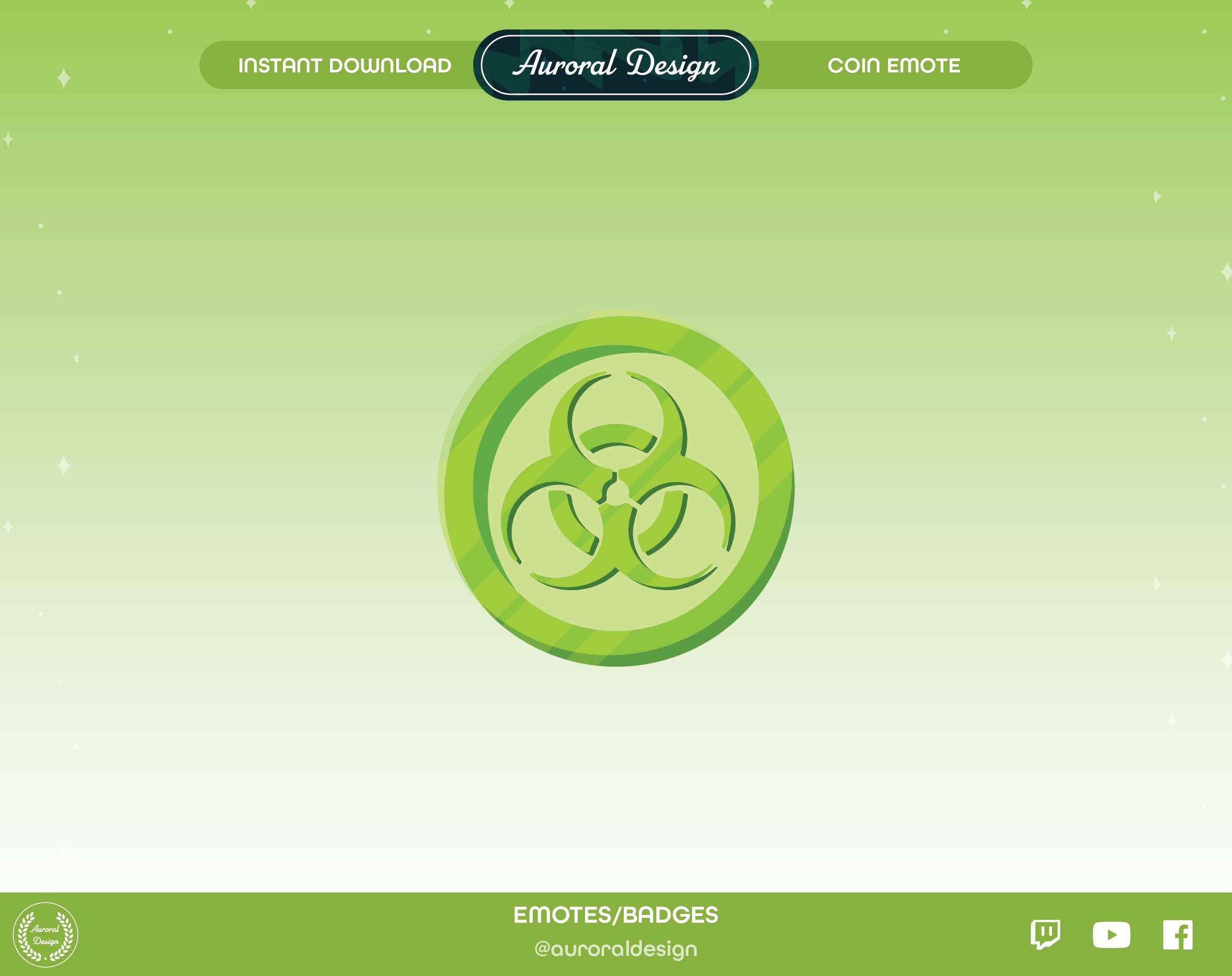 Biohazard Coin Emote Twitch Channel Points/twitch - Etsy