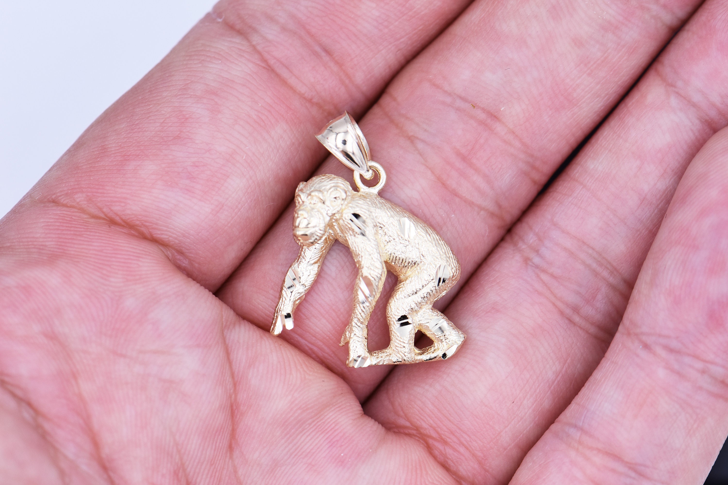 10k Yellow Gold Fine Jewelry Solid MONKEY Pendant | Etsy 10k Yellow Gold Fine Jewelry Solid MONKEY Pendant | Etsy