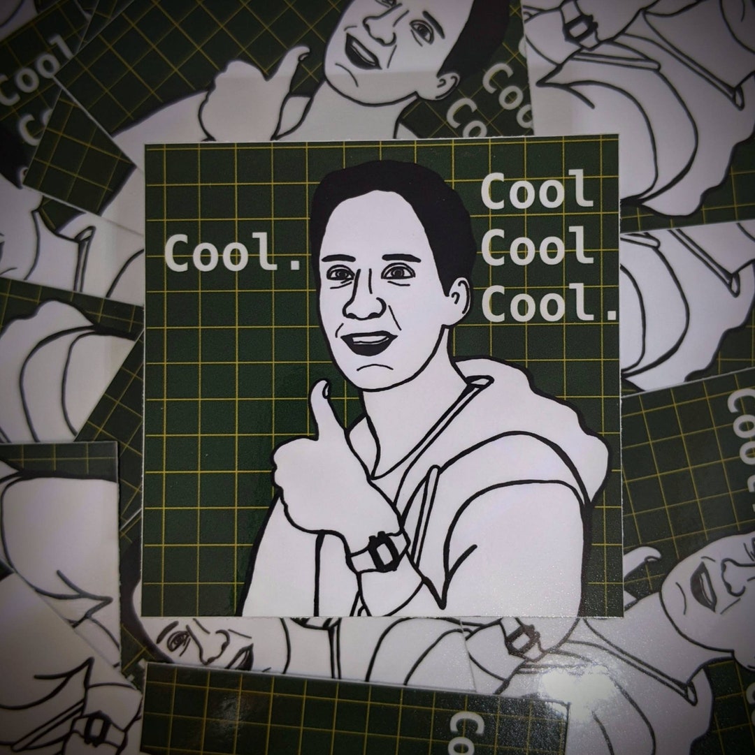 Cool Cool Cool Abed Vinyl Sticker - Etsy