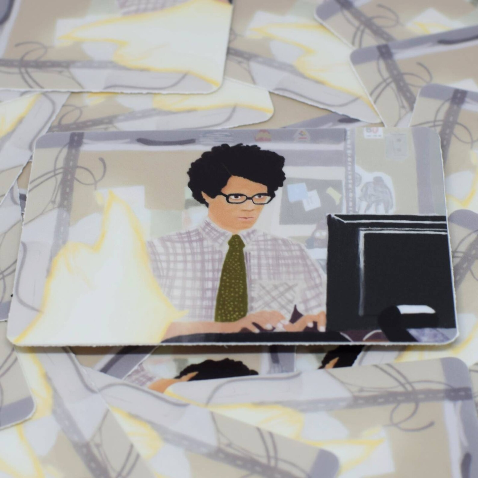 IT Crowd Moss Fire! Matte Vinyl Sticker Decal - Etsy Denmark