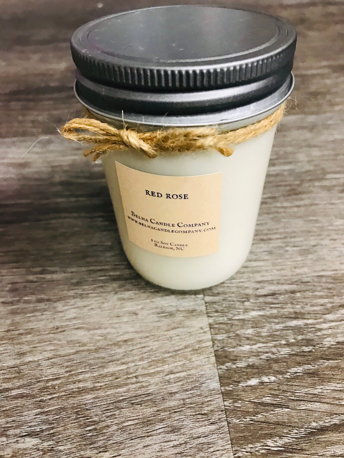 Red Rose Soy CandleCandlesRose CandleHand Poured | Etsy