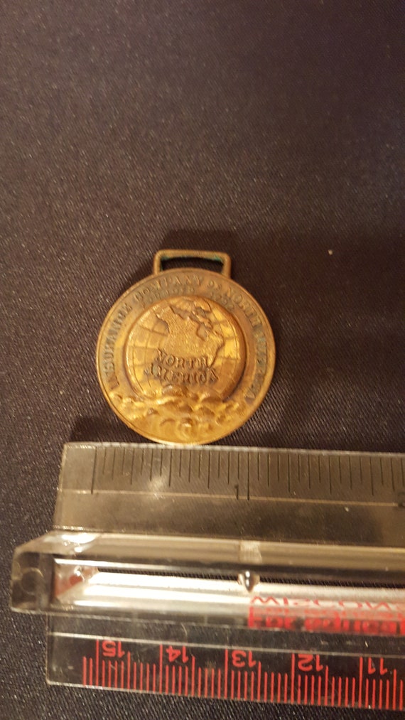 107 Year Old Vintage Pocket Watch FOB - Insurance Com… - Gem