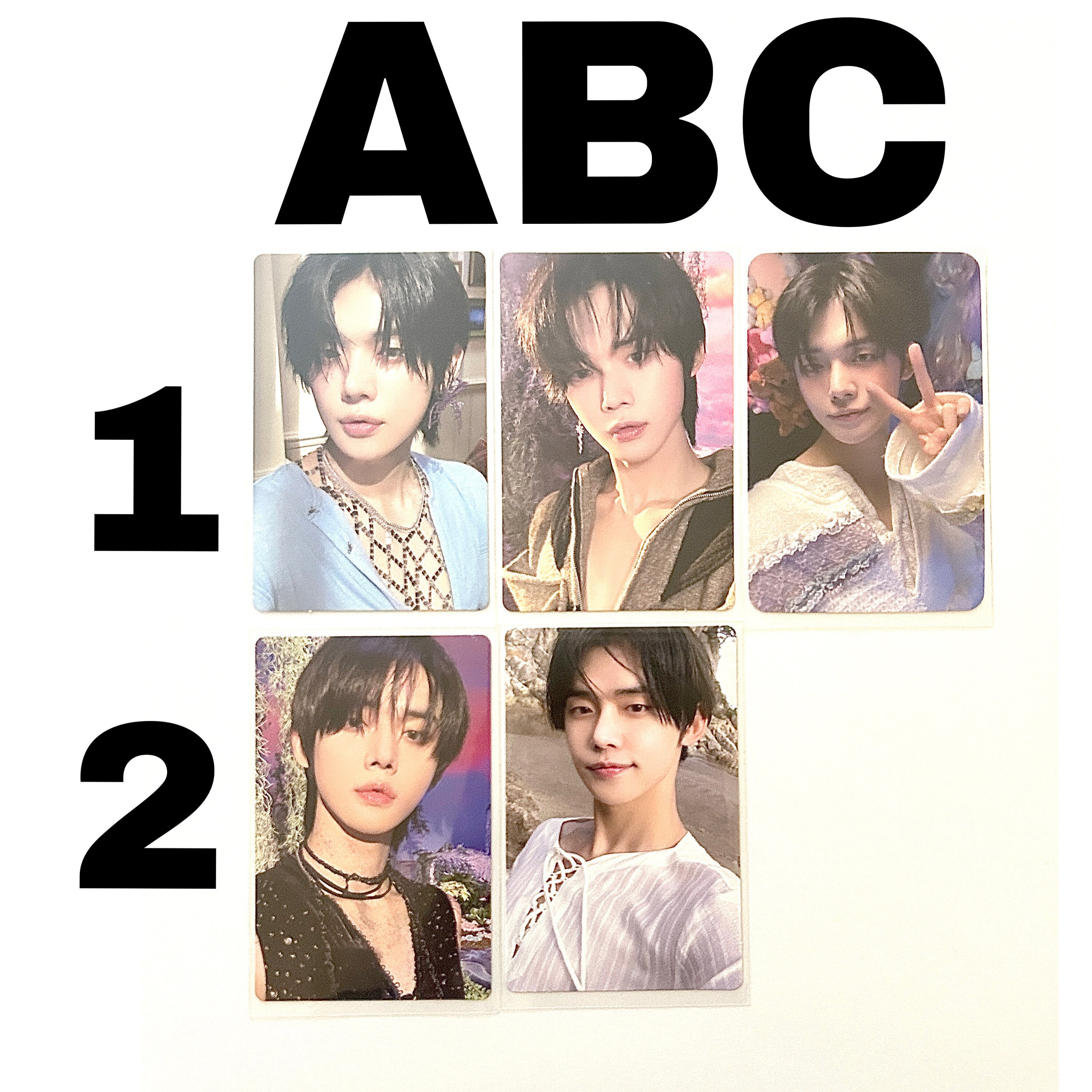 100 TXT Yeonjun Soobin Beomgyu Taehyun Huening Kai Official Photocards Temptation Deco Kit ...