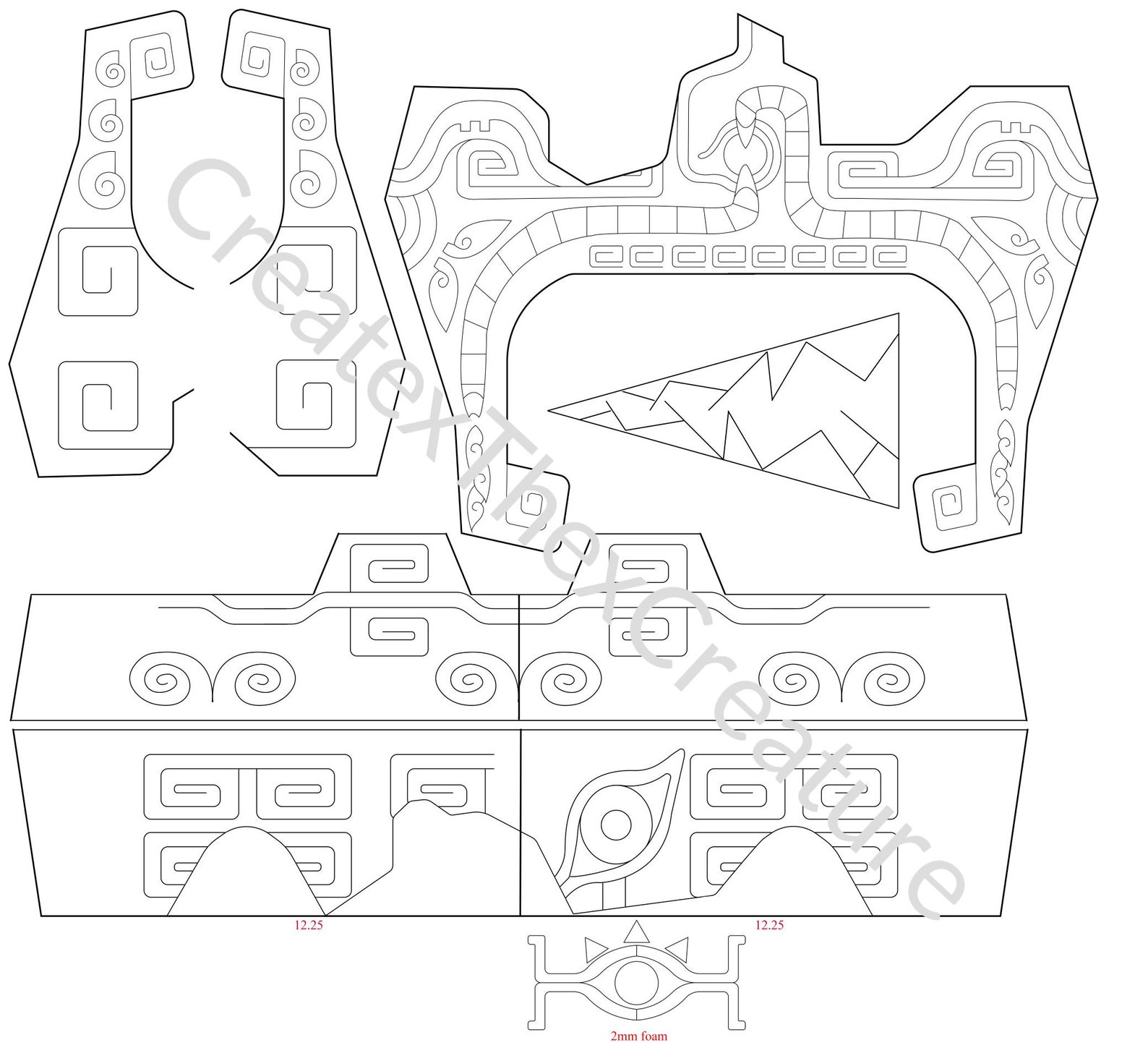 Midna Helmet Cosplay Pattern - Etsy