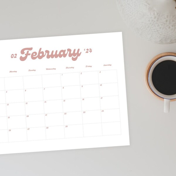 Retro Calendar - Etsy