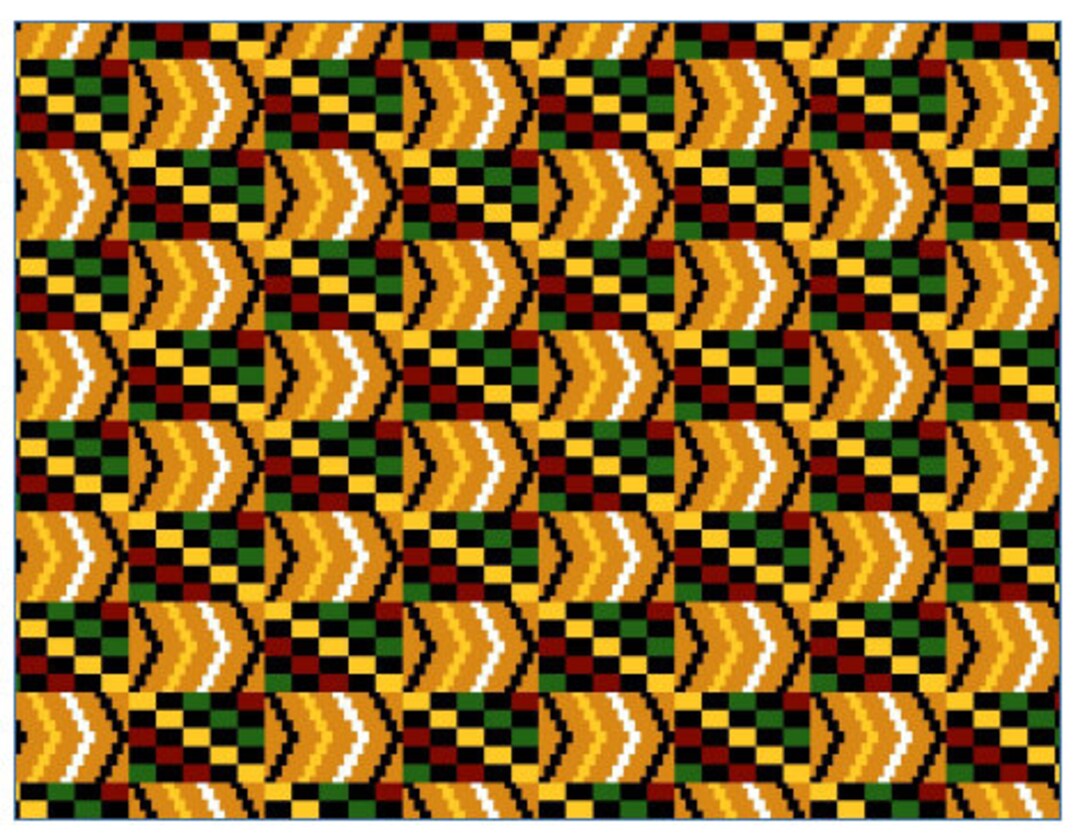 African Kente Pattern Edible Cake Image Topper Cupcakes Strips, Kente ...