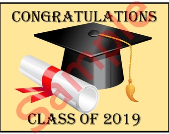 Edible Graduation Cake Topper - Etsy