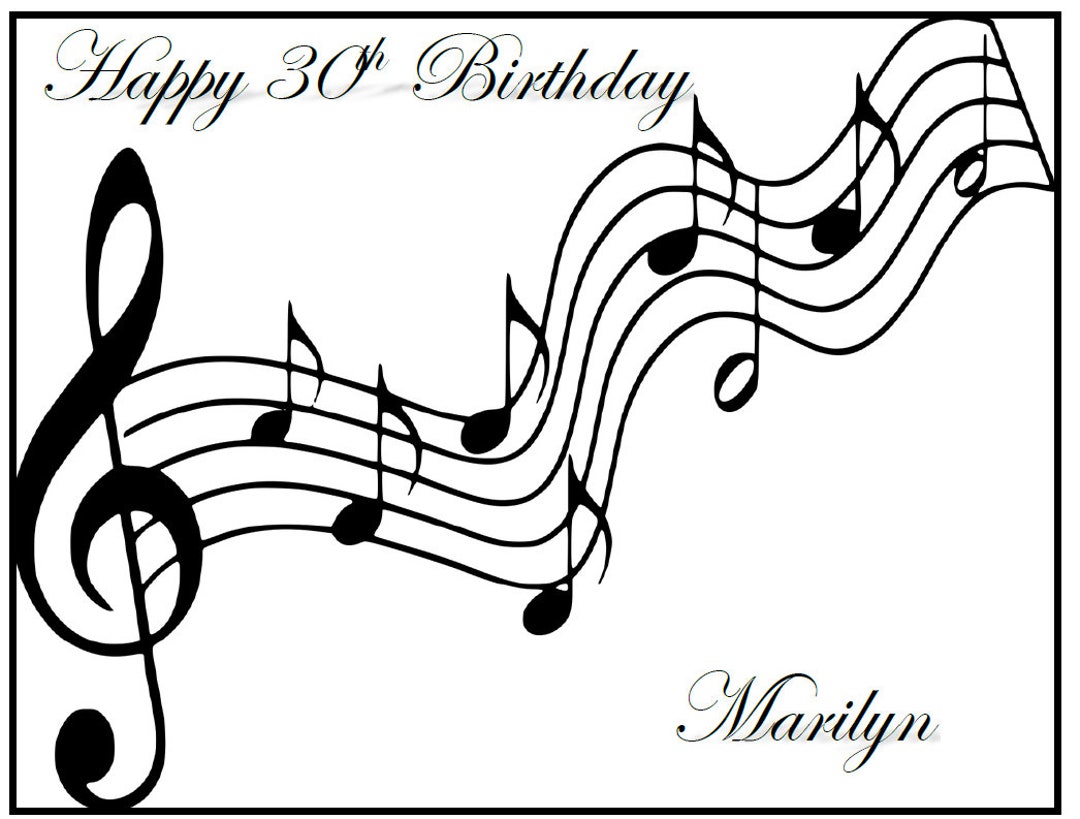 EDIBLE Music Notes Strips for Cake, Music Notes Cake Wraps, Music Notes ...