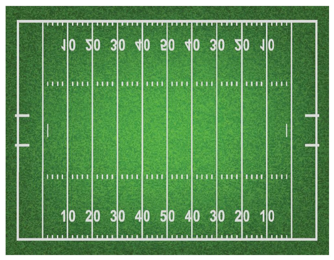 Football FIELD Cake Topper Image Boys Football Cake Decoration Frosting ...