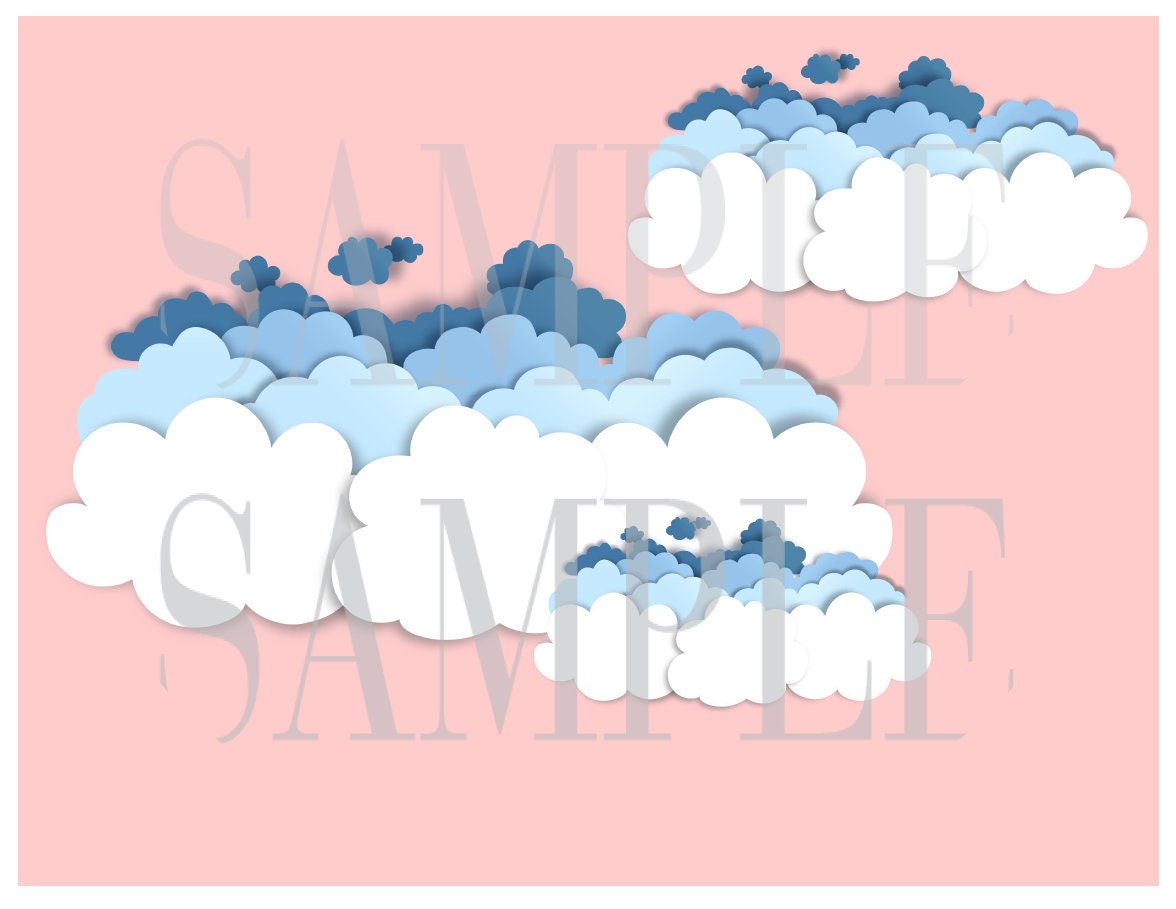 Pink Sky Clouds Edible Cake Wrap Cake Topper Edible Cake Wrap Cake ...