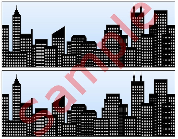 Comic Book Cityscape Background