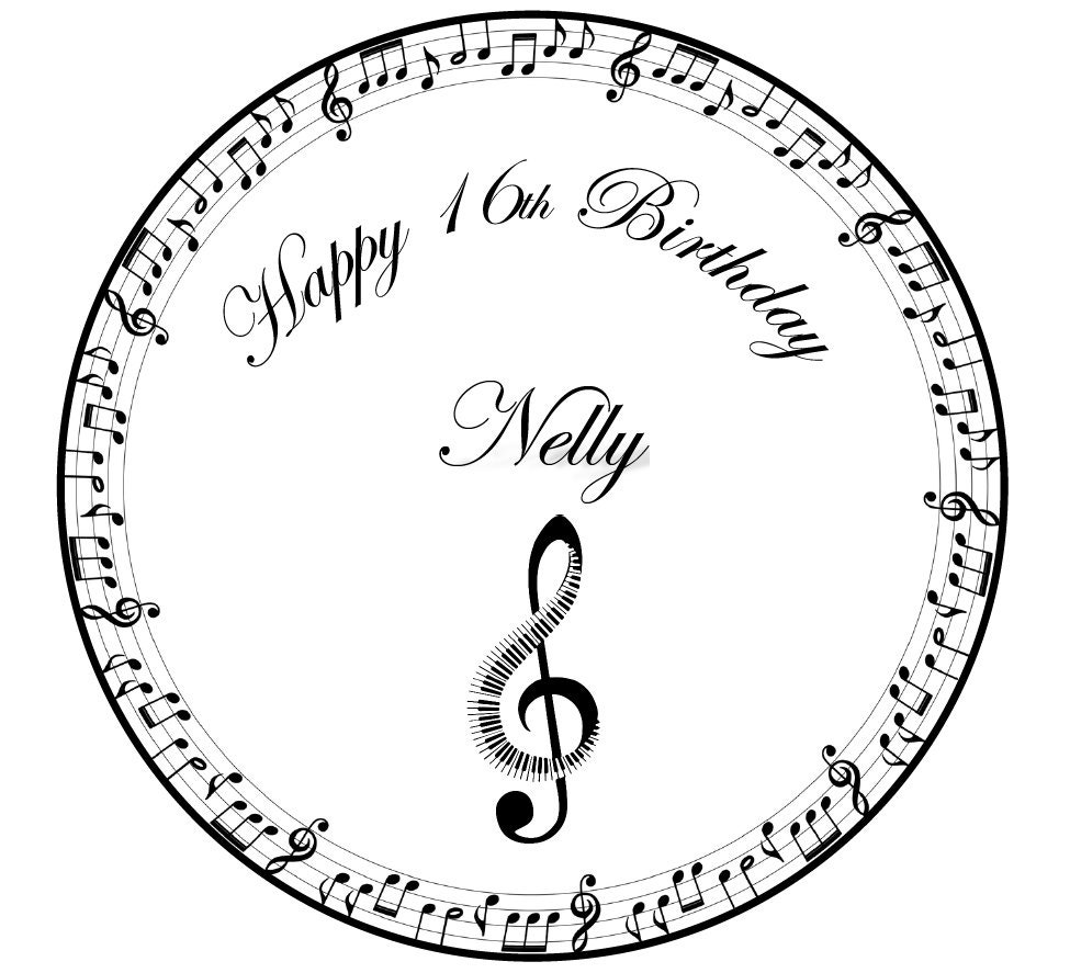 EDIBLE Music Notes Strips for Cake Music Notes Cake Wraps - Etsy Australia