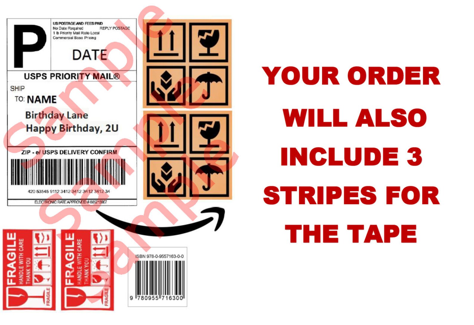 Shipping Label Box Cake Edible Cake Topper Image Shipping - Etsy