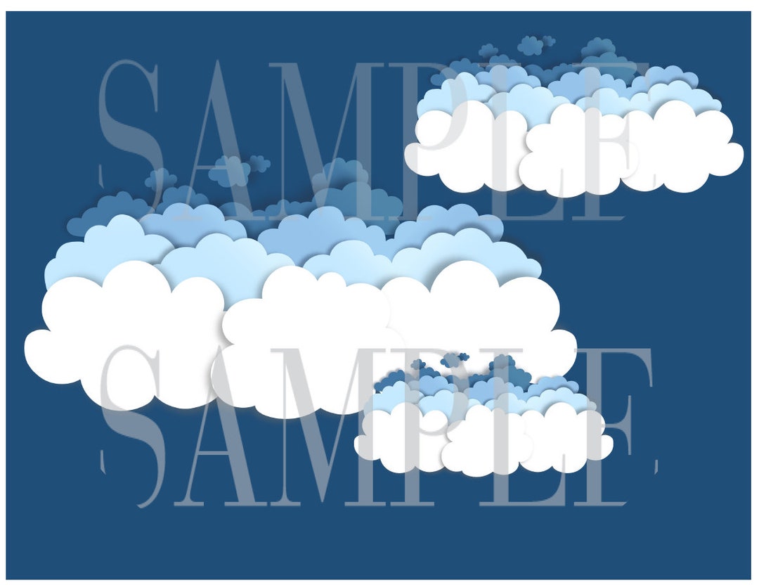 Blue Sky Clouds Edible Cake Wrap Cake Topper Edible Cake Wrap Cake ...